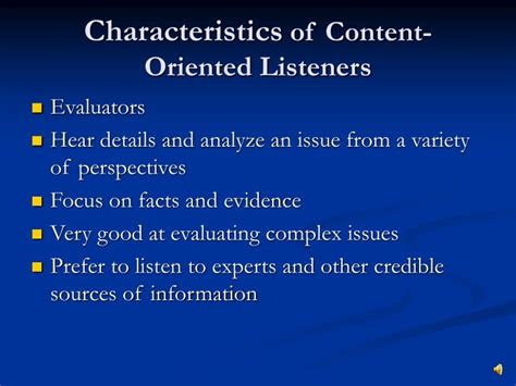 Ppt Content Oriented Listening Powerpoint Presentation Id4250943