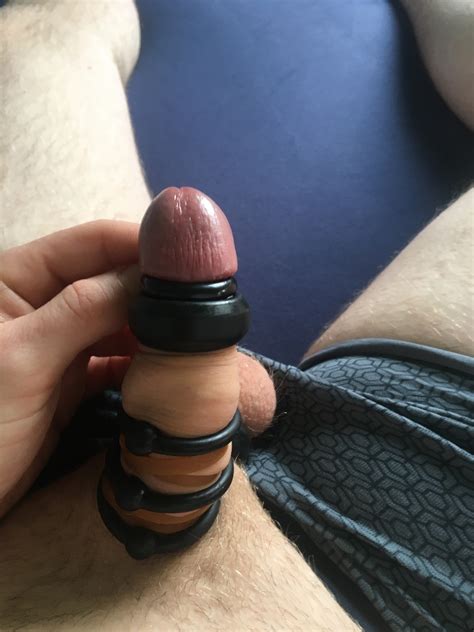 Cock And Ball Bondage With Rubber Bands And Cockrings 32 Pics Xhamster