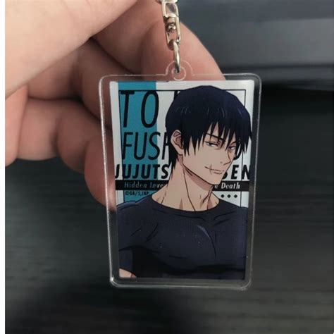 Jujutsu Kaisen Anime Figures Toji Fushiguro Cosplay Acrylic Key Chains