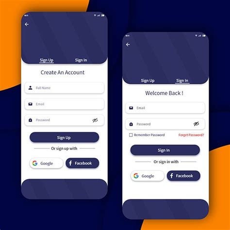 Creative Login And Signup Ui Design For Mobile App