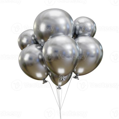 Globos Plateados Png Para Descargar Gratis
