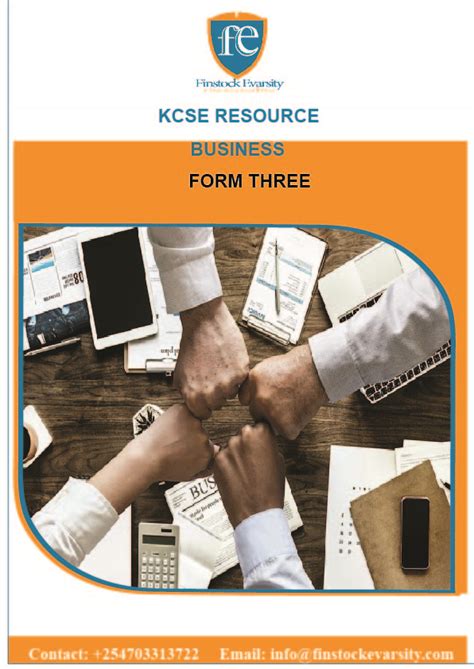 Business Form 3 Term 3 Paper 2 Finstock Evarsity Resources