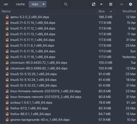 Cara Membersihkan Cache File Besar Di Void Linux Setelah Update MRFDN
