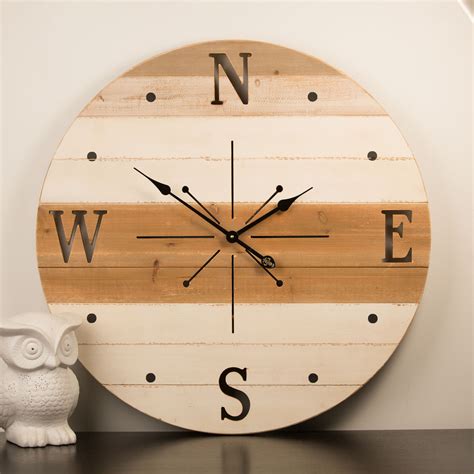 Compass Wall Clock 76cm