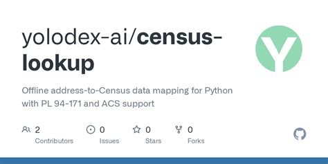 Github Yolodex Aicensus Lookup Offline Address To Census Data