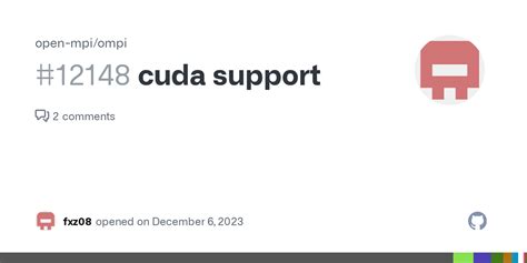 Cuda Support · Issue 12148 · Open Mpiompi · Github
