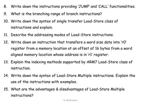 arm instruction set ppt