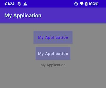 MaterialButton Why Button Rendering One More Layer Than TextView Issue Material
