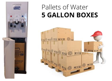 Pallets Of 5 Gallon Boxed Bottled Water Delivered In Houston