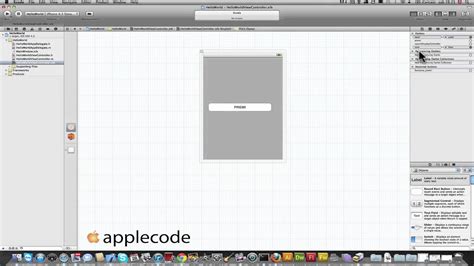 xcode iphone tutorial 1 hello world youtube