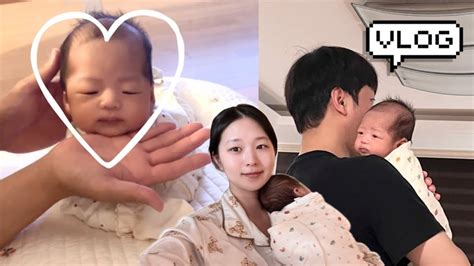 육아 Vlog👼🏻 생후 32 37일 아기 우리 아기도 등센서 터미타임 치킨 지옥 소로솔 수유의자 Youtube