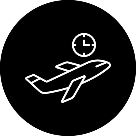 Delayed Flight Vector Icon Style 22548414 Vector Art At Vecteezy