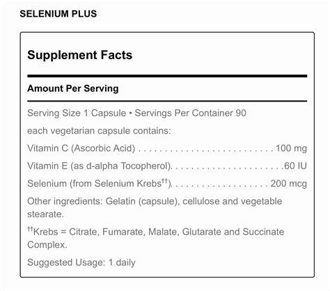 Selenium Plus Genesis Pharmacy Supplements