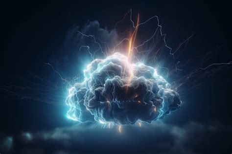 Cloud Computing Lightning Fast Power In The Digital Age Stock Illustration Illustration Of