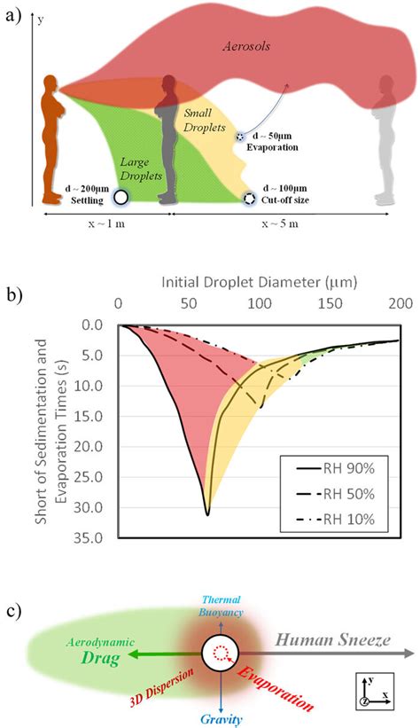 A Diagram Of Airborne Dropletaerosol Transmission Paths According To