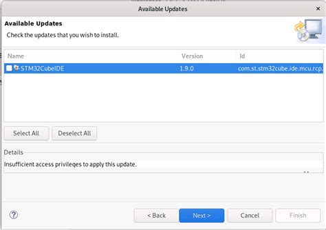 upgrade cubeide 1 6 1 to 1 9 fails on ubuntu 20 04 stmicroelectronics