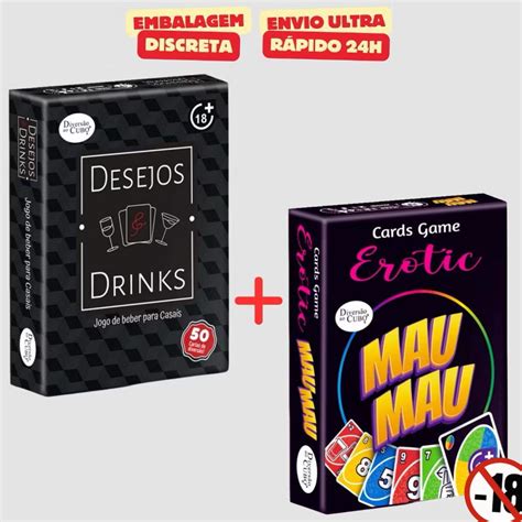 Kit Jogos De Casal Desejos E Drinks Uno Maumau Sexshop Jogos