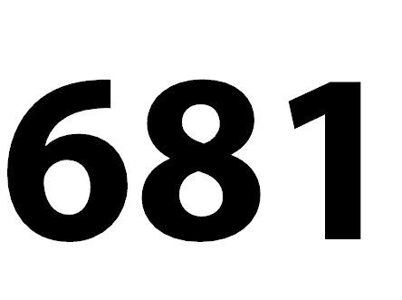 Zahl 681