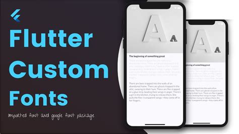 Flutter Custom Fonts Youtube