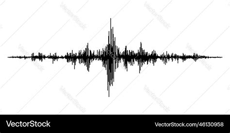 Seismic Waveform Earthquake Analysis Royalty Free Vector