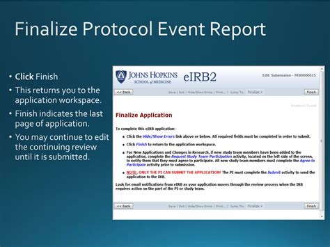 PPT Efficient Protocol Event Report Submission Guide PowerPoint Presentation ID