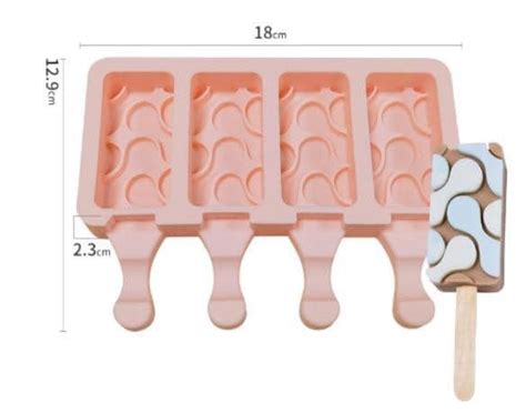 Силиконова форма за сладолед и торта на клечка Пъзел За сладкарството