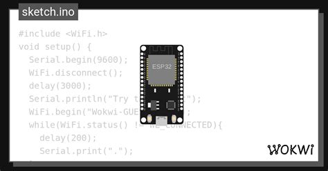 WiFi Setup Wokwi ESP32 STM32 Arduino Simulator