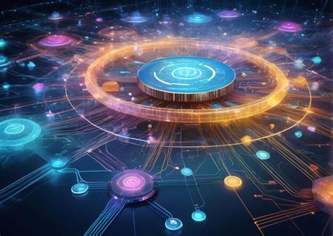 Cloud Computing Data Storage Digital Infrastructure Futuristic Technology Circuit Board Glowing