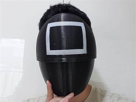鱿鱼游戏 mask3d打印模型 鱿鱼游戏 mask3d打印模型stl下载 动漫游戏3d打印模型 enjoying3d打印模型网