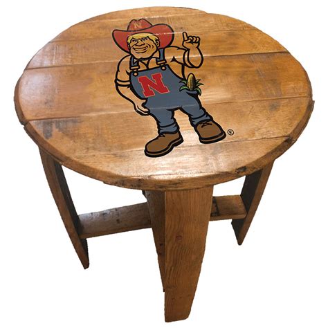 Ncaa Nebraska Herbie Husker Barrel Table Barrel Tops