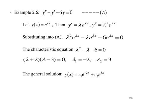 Ppt Chapter 2 Second Order Differential Equations Powerpoint Presentation Id 4495582