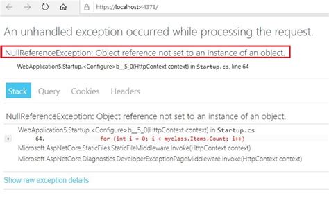 C The Error Object Reference Not Set To An Instance Of An Object Occurs When Using