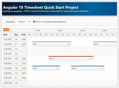 DayPilot Code Scheduling Tutorials And Source Code