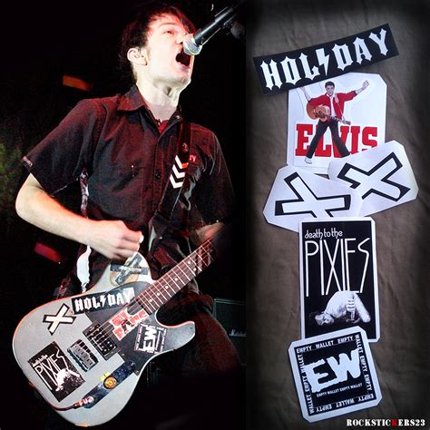 Deryck Whibley Pewter Gray Guitars Stickers Fender Telecast Inspire