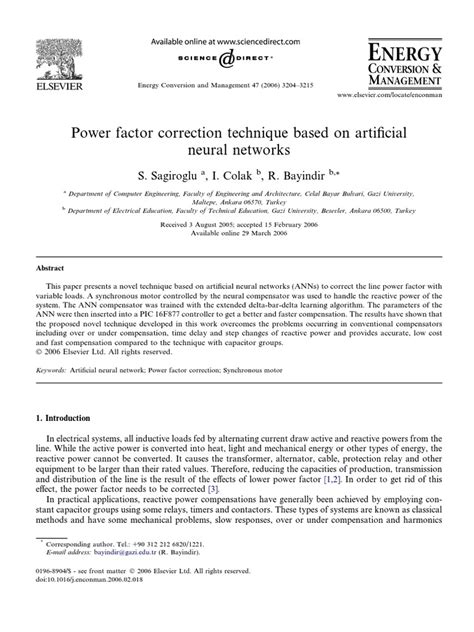pdf power factor correction neural network dokumen tips