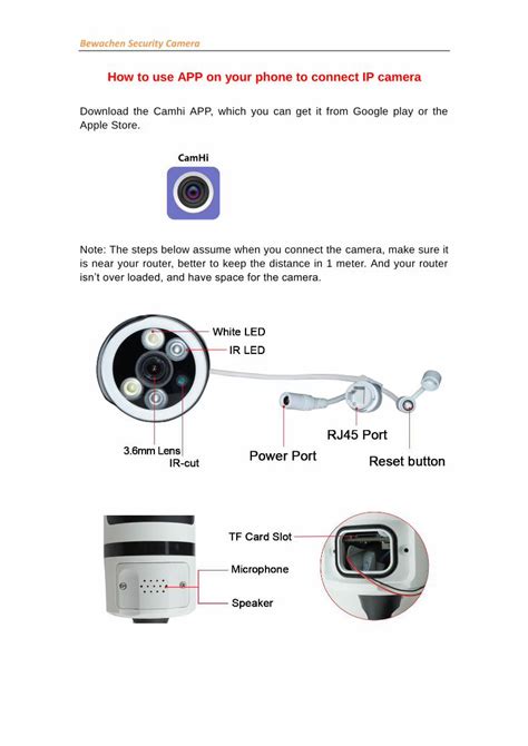 PDF How To Use APP On Your Phone To Connect IP Camera How To Change