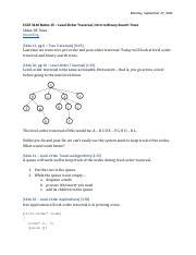 Exploring Level Order Traversal And Binary Search Trees Course Hero
