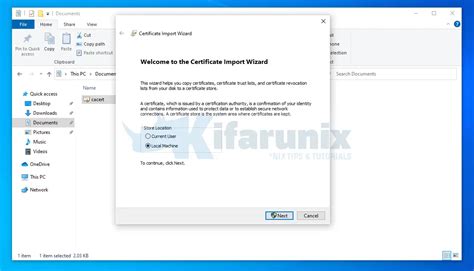 how to setup a local ca server on ubuntu