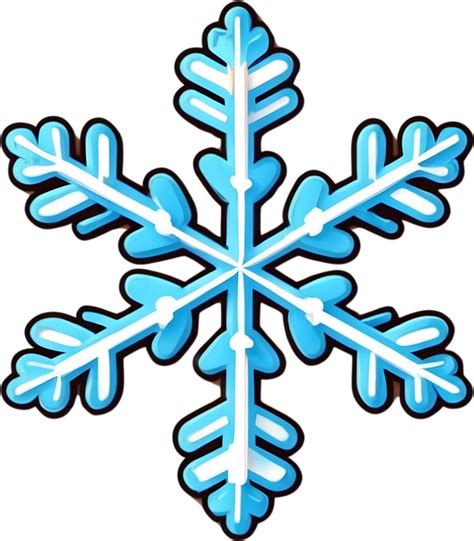 Snowflake Clip Art Png Ai Generative 33672556 Png