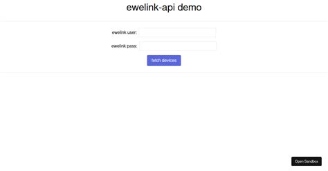 Ewelink Api Examples Codesandbox Ewelink Api Examples Codesandbox