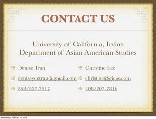 Sex Education Among Asian American College Females Who Is Teaching Them And What Is Being