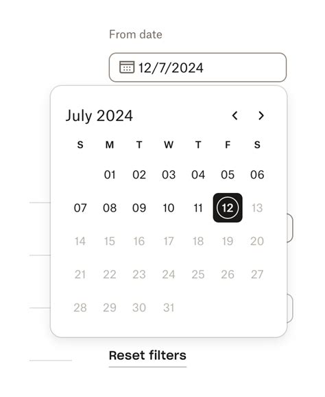 datepicker example for inspiration