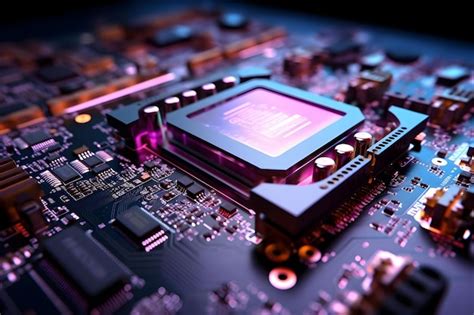 Premium Photo Close Up Of Electronic Circuit Board Technology Background 3d Rendering