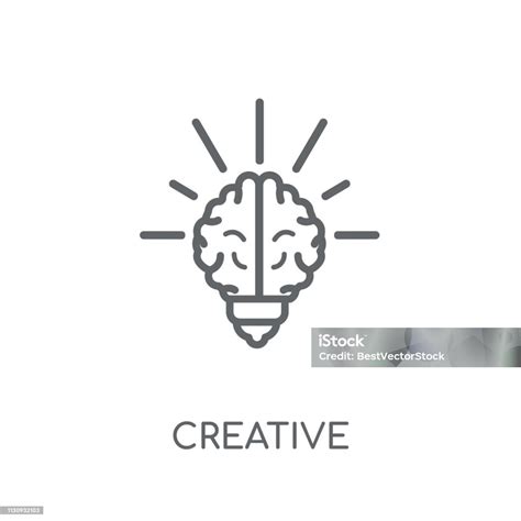 창조적 인 선형 아이콘입니다 마케팅 컬렉션에서 흰색 바탕에 현대 개요 창조적 인 로고 개념 날씬한에 대한 스톡 벡터 아트 및 기타 이미지 Istock