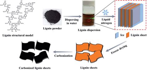 Lignin Structure Model And Schematic Illustration Of Preparation