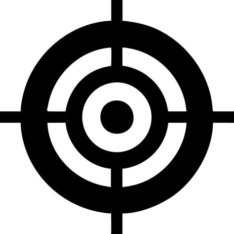 Shooting Range Target Icons For Training And Games 56878354 Vector Art At Vecteezy