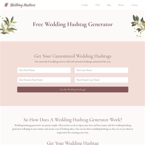 7 Best Wedding Hashtag Generators For Your Instagram Photos 2024 Ryan Hart