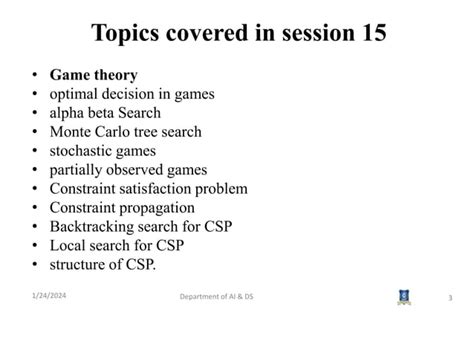 ai3391 artificial intelligence session 15 min max algorithm pptx