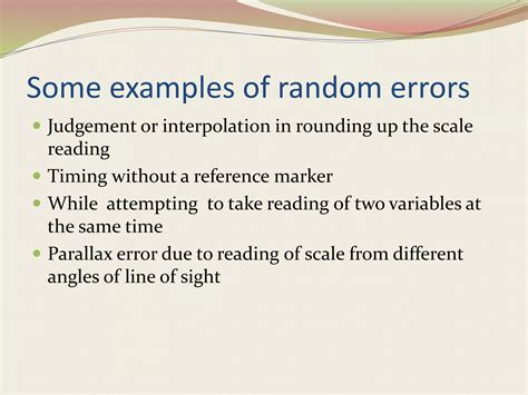 Systematic And Random Errors In Measurement Pptx Physics Science