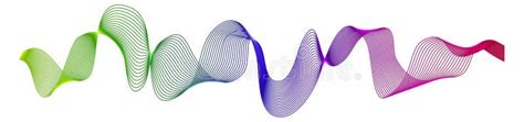 abstract color wavy lines gradient energy flow stock illustration